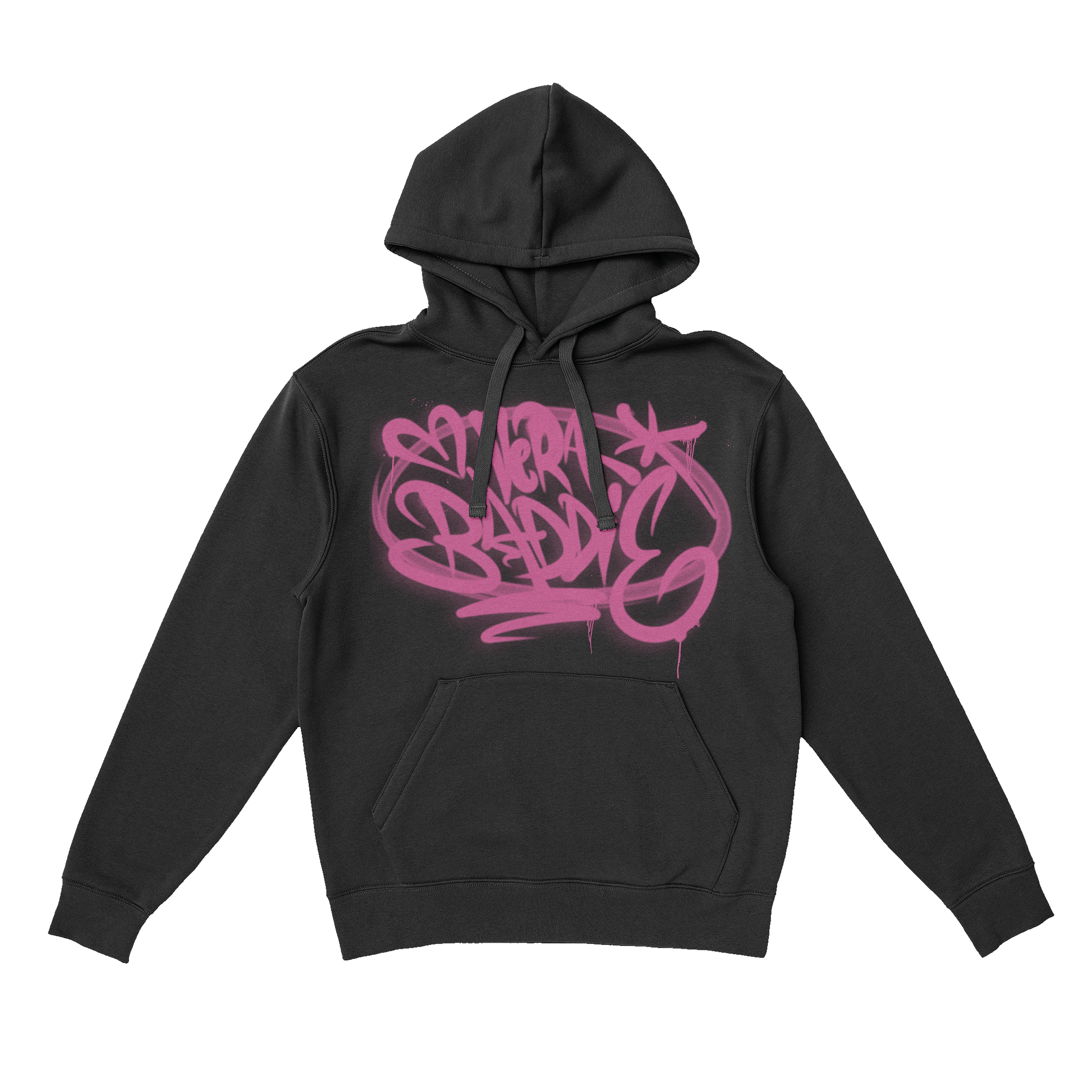 ANNA HOODIE "VERA BADDIE " BLACK – BADDIES LOUNGE - BADDIE SRL